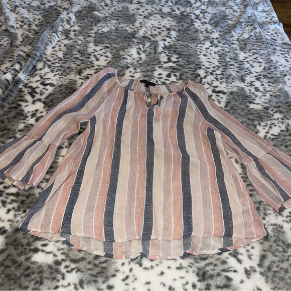 Fred David | Tops | Fred David Striped Blouse | Poshmark